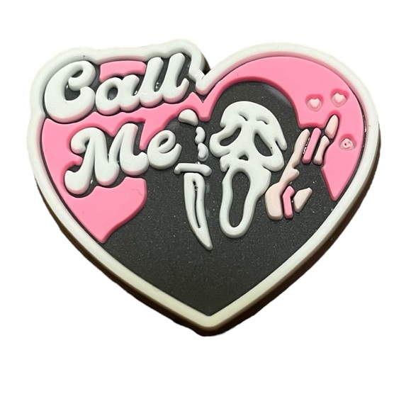 CROCS | Accessories | Scream Ghostface Call Me Heart Croc Charm | Poshmark